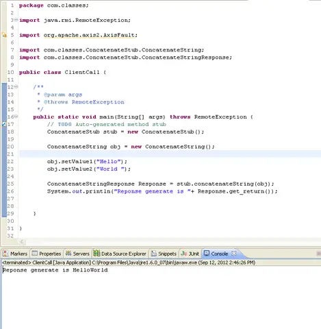 How to Develop A Web Service And Client In Java (Using Eclipse- Apache Axis 2 Bottom Up Sevice)