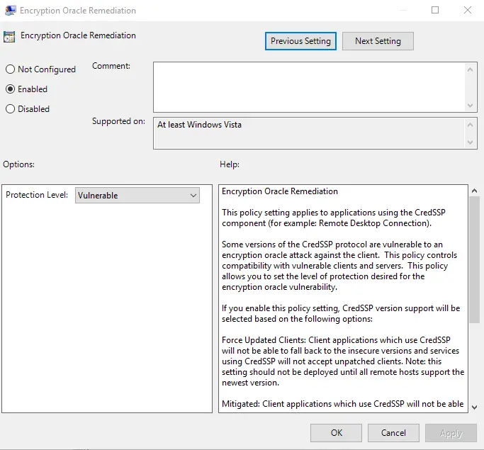Remote Desktop Connection An Authentication Error Has Occurred