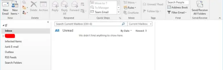 Outlook 2013/2016 Emails folders blank: we didn't find anything to show ...