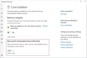 microsoft-fixes-windows-vulnerable-driver-blocklis - Windows Tech Updates